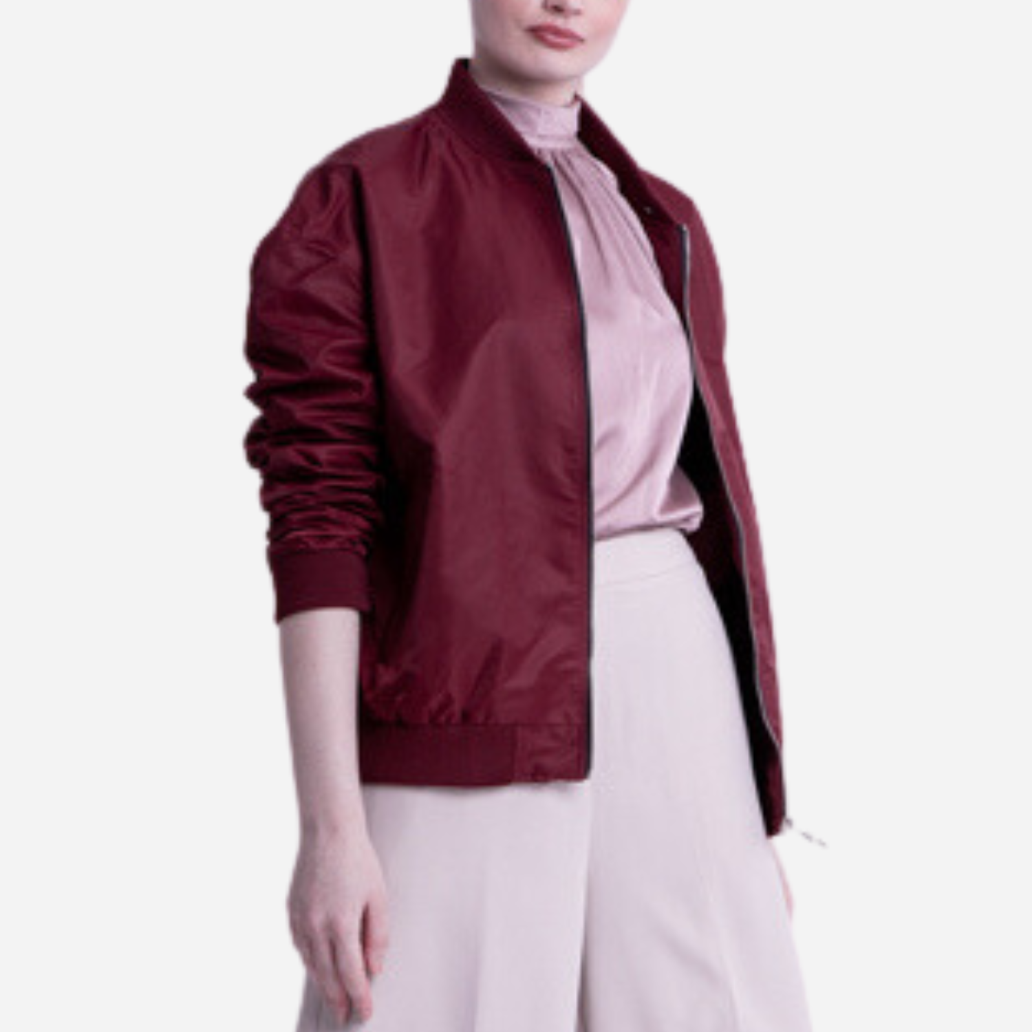 Branded Women's Bomber Jacket Maroon – SURPLUS | Find Your Style
