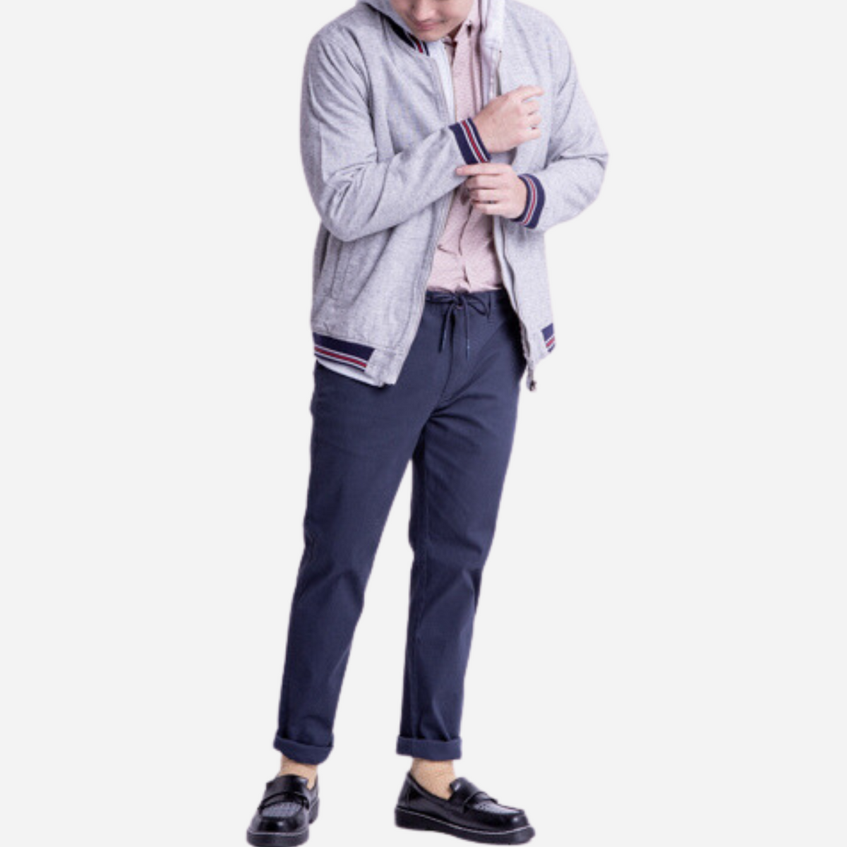 Branded Men's Twill Garter Easy Pants Slim Navy – SURPLUS | Find Your Style
