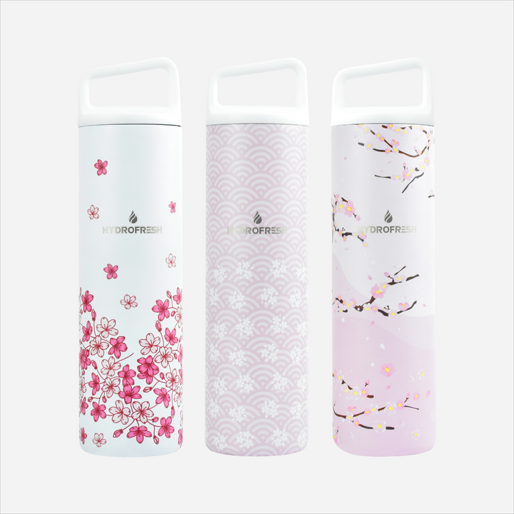 Hydrofresh Stainless Steel Flask Cherry Blossom Series 600ml – Surplus ...