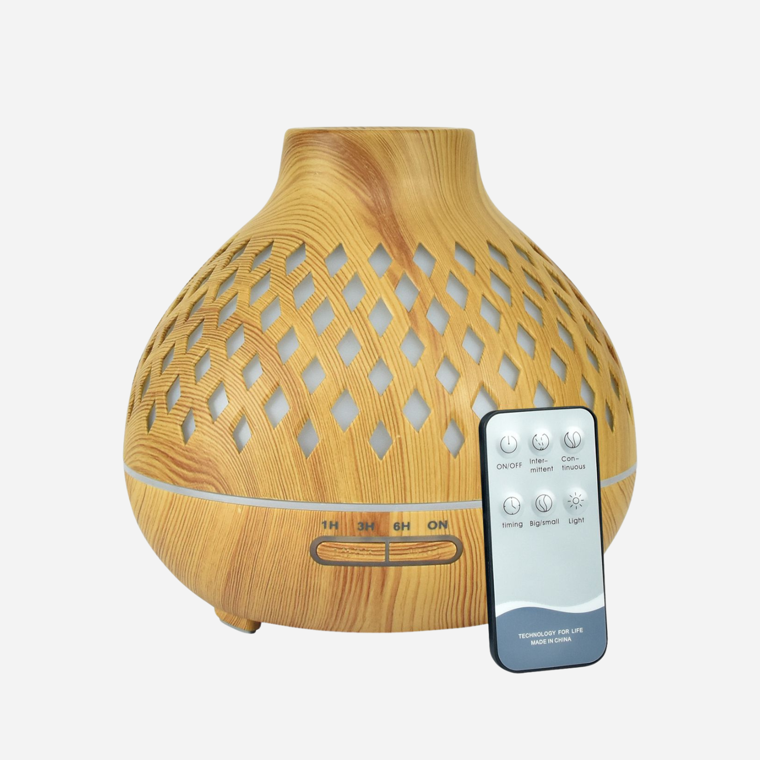 Fresh Air Wooden Humidifier Jar shape with Remote Wood – Surplus-catalog