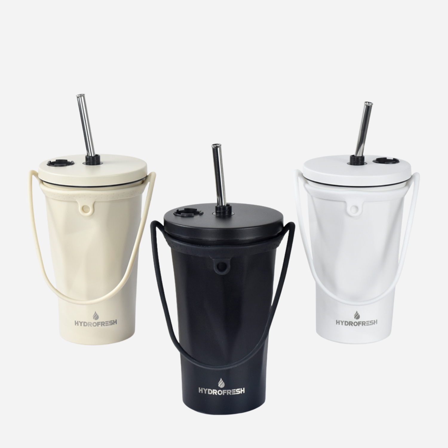 Hydrofresh Stainless Flask with Stainless Steel Straw 600ml – Surplus ...